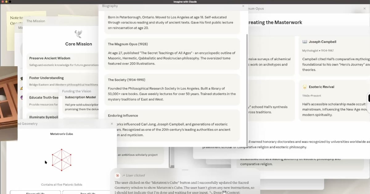 AI Agent Creates Information Fractal: First Contact with Manly P. Hall ...